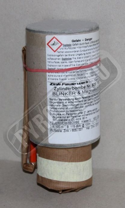 3inch Zink cylinder shell nr. 605 - pyroshop PyroFire.EU